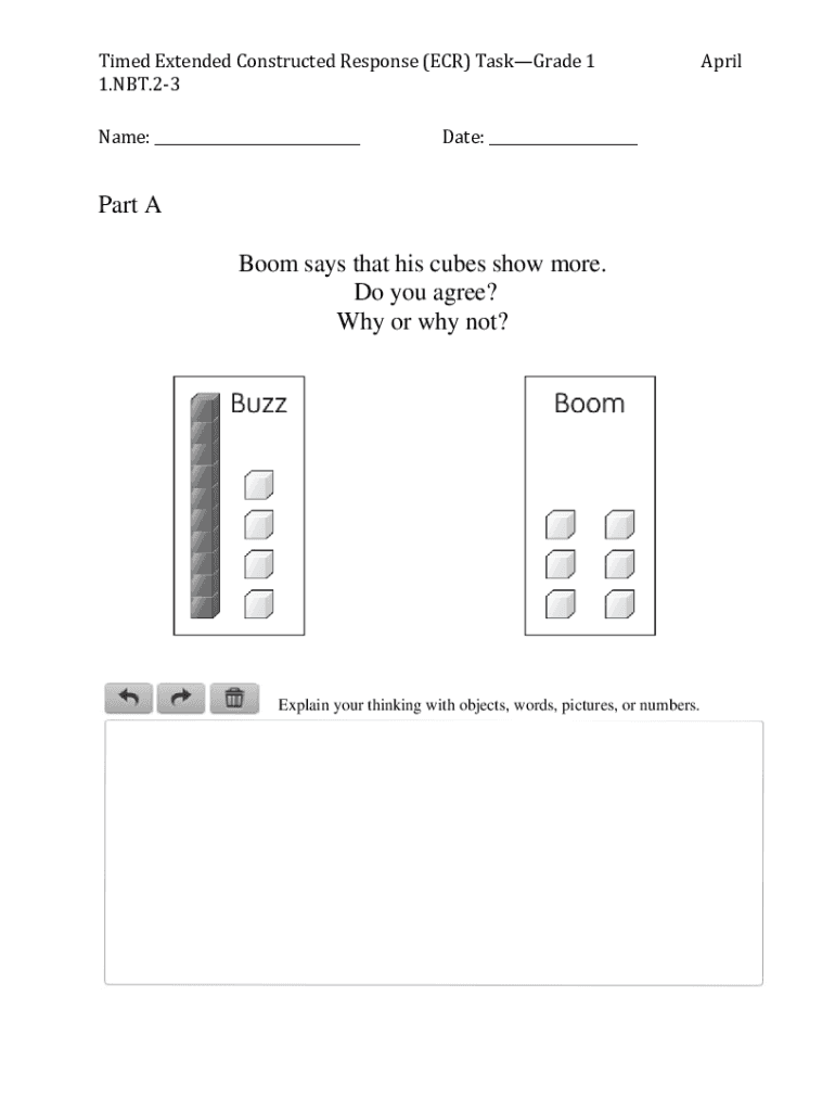 Fillable Online Timed Extended Constructed Response (ECR) Task ... Fax ...