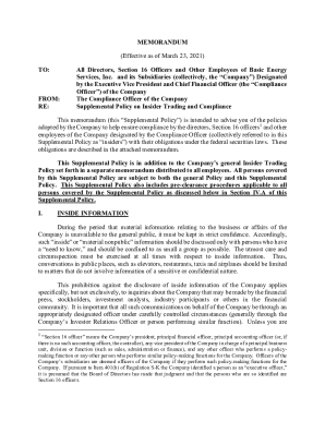 Fillable Online All Directors, Section 16 Officers and Other Employees ...