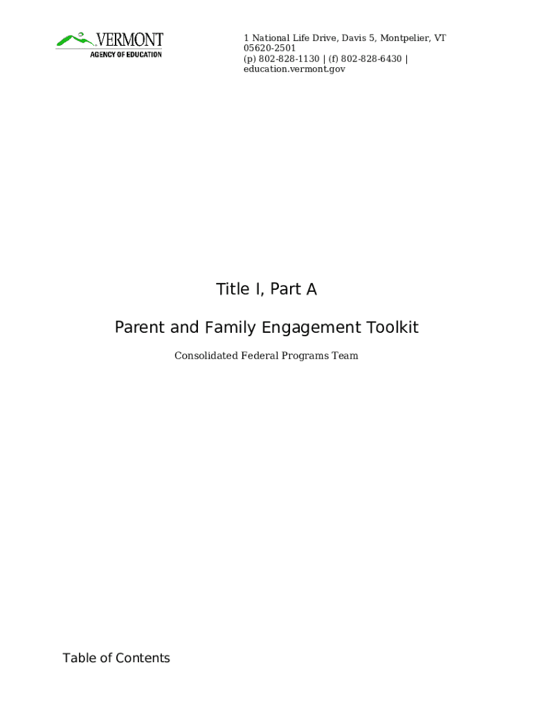 Title I Parent and Family Engagement Policy under ESSA - education ...