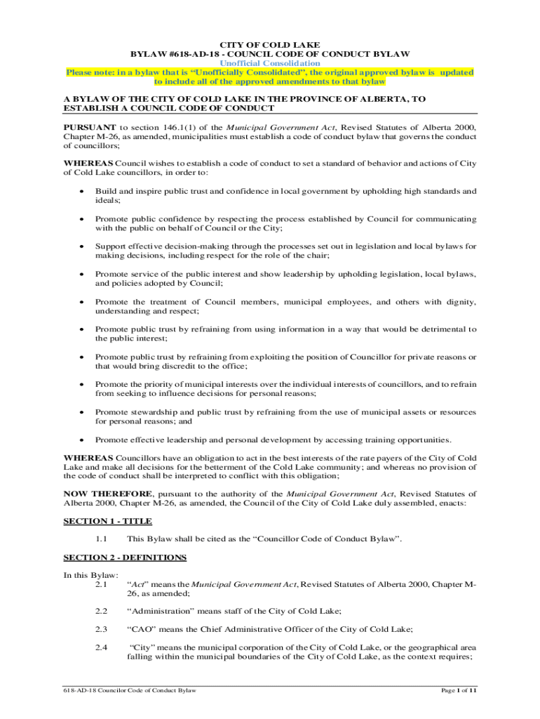 Fillable Online Cold Lake council adopts revised land use bylaw Fax ...