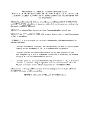 Fillable Online Amendment to Memorandum of Lease and Specific ... Fax ...