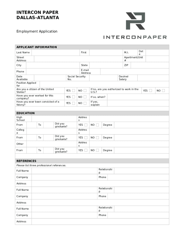 Intercon Paper Doc Template | pdfFiller