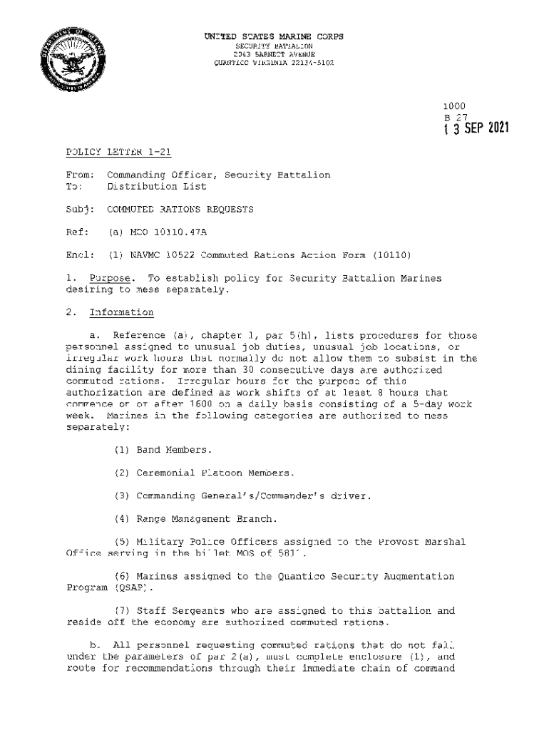 Fillable Online marine corps installations national capital region Fax ...