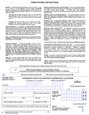 Fillable Online KY Form 41A720SL 2016-2023 - Fill out Tax Template ...