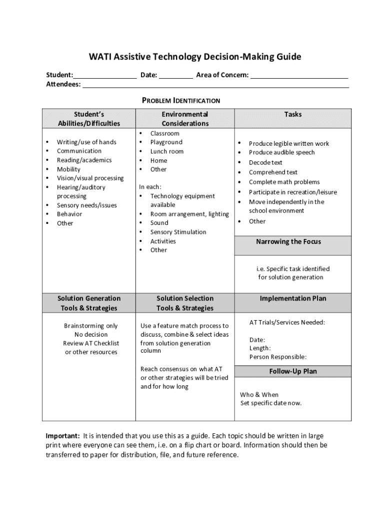 Fillable Online Overview of the Assessment and Planning Process Fax ...