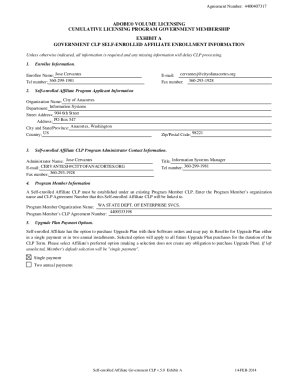 Fillable Online Cumulative Licensing Program (CLP) enrollment form Fax ...