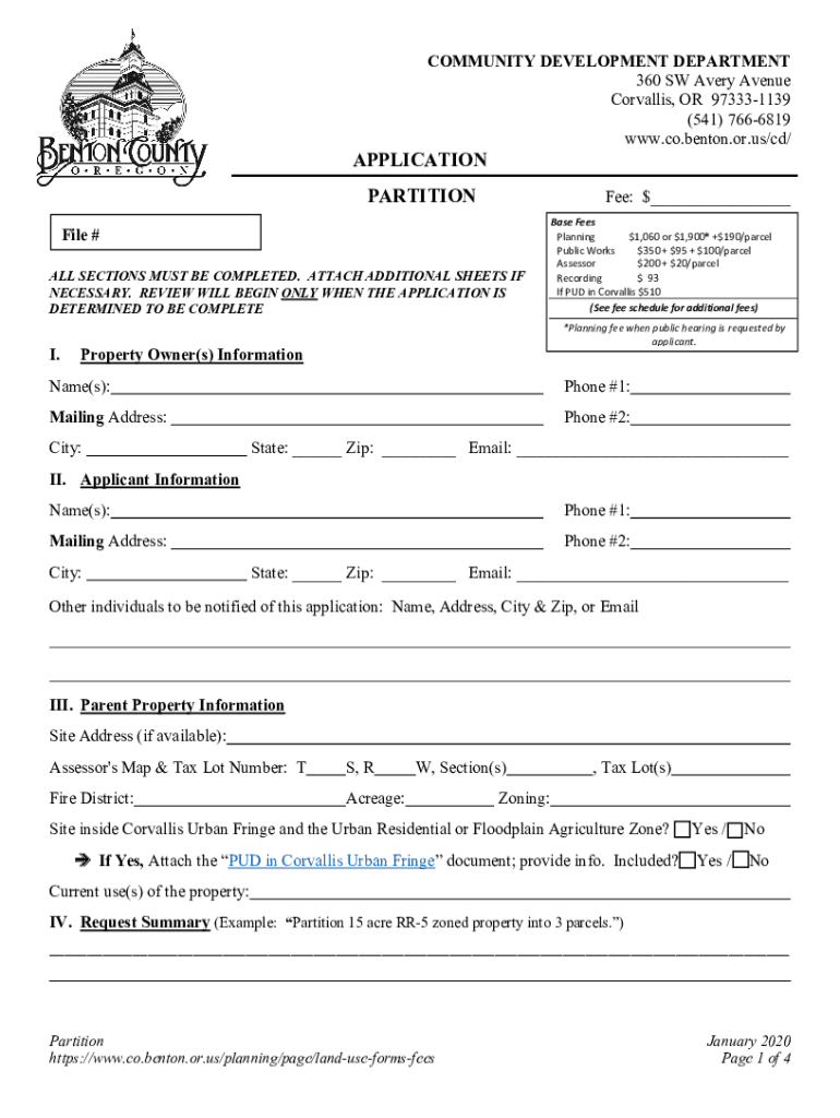 Fillable Online PARTITION Fax Email Print - pdfFiller