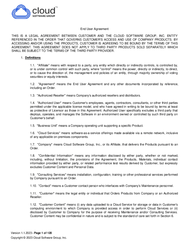 Fillable Online End User Subscription Agreement For Calico Cloud Fax Email Print - pdfFiller