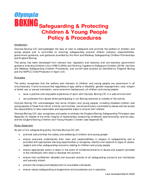 Fillable Online CPSU Sample child protection policy Fax Email Print ...