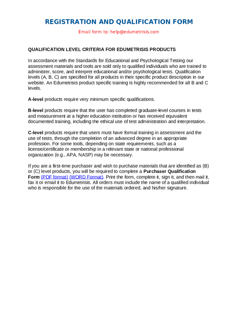 QU ALIFIC ATION Restrictions and Qualifications Doc Template | pdfFiller
