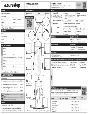 Fillable Online Hinged AFO Form Fax Email Print - pdfFiller