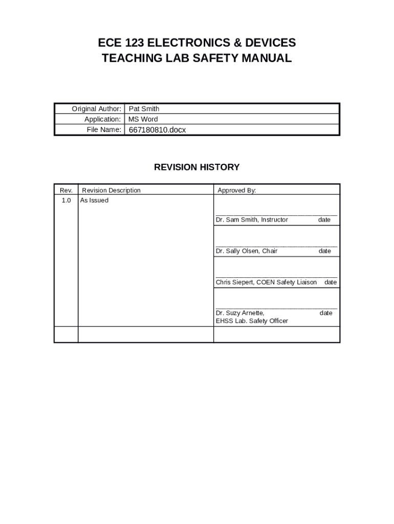 ECE - Electrical and Computer Engineering - Academic Catalog Doc Template | pdfFiller