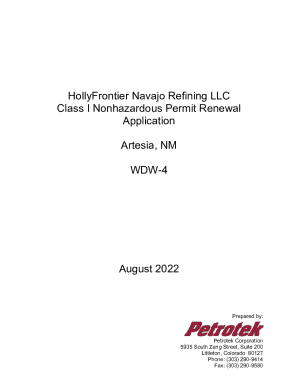 Fillable Online Artesia's Navajo Refinery one of the most air-polluting ...