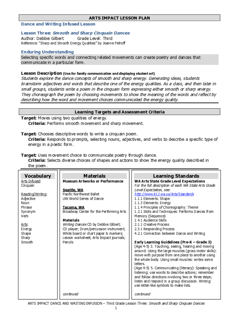 Fillable Online Integrated Lessons in the Fifth Grade Language Arts ...