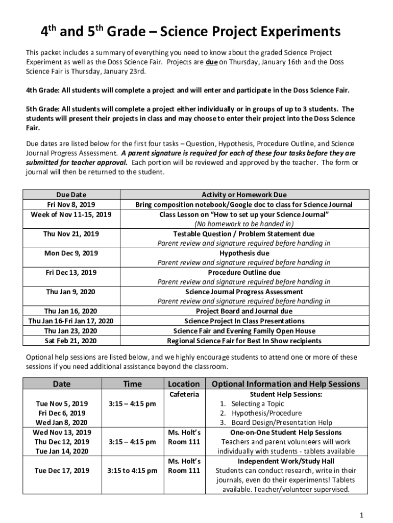 Fillable Online 50 Fantastic Fourth Grade Science Experiments and ... Fax Email Print - pdfFiller