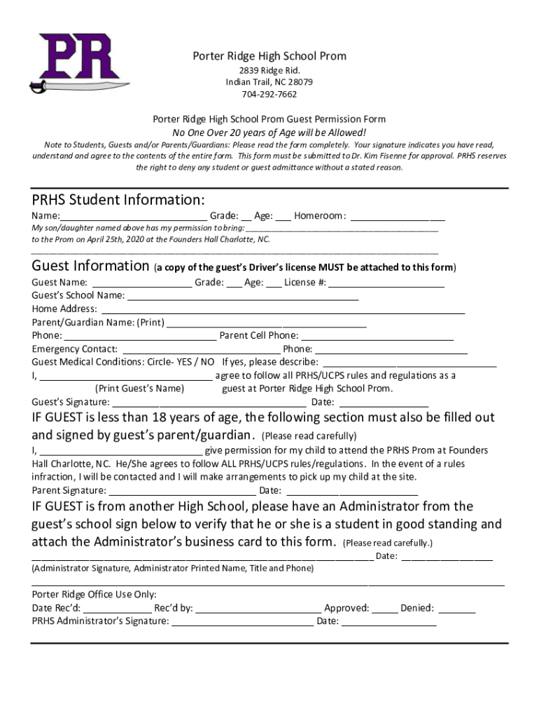 Fillable Online Porter Ridge High School, NC Homes for Sale Fax Email ...
