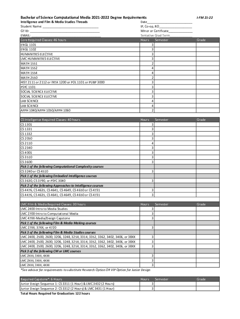 Fillable Online cm lmc gatech I-FM 21-22 Fax Email Print - pdfFiller