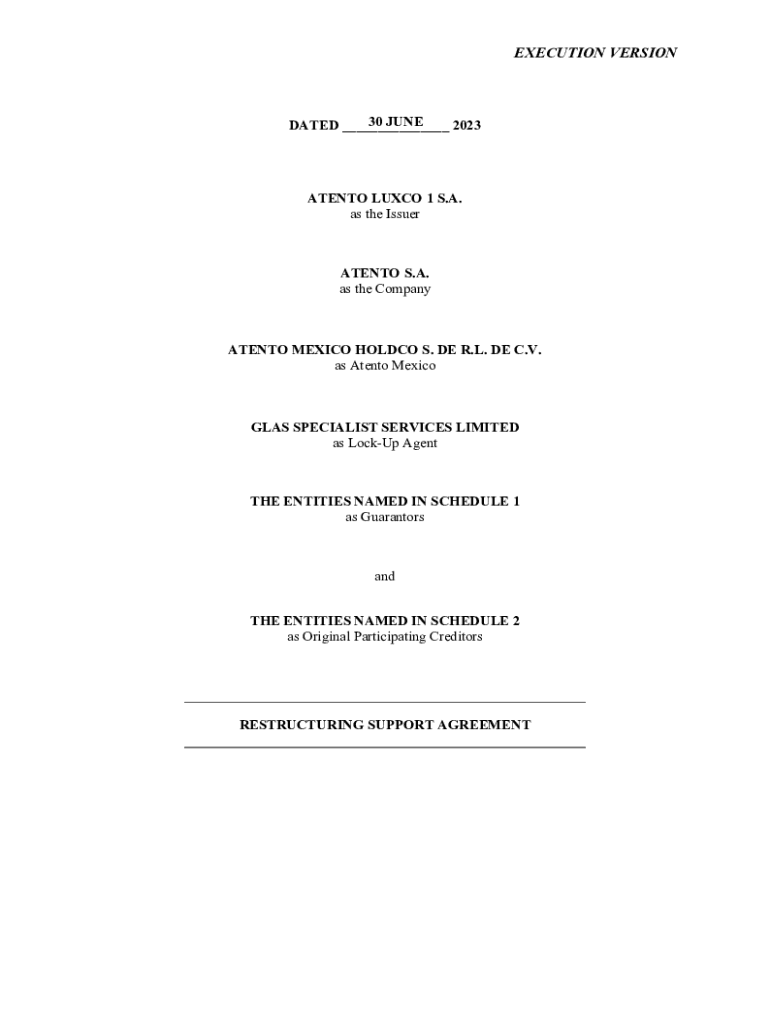 Fillable Online Atento Mxico Holdco, S. de R.L. de C.V. Company Profile Fax Email Print - pdfFiller
