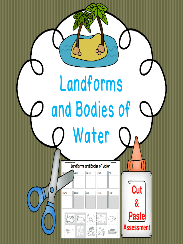 Fillable Online Landforms and Bodies of Water Worksheets Fax Email ...