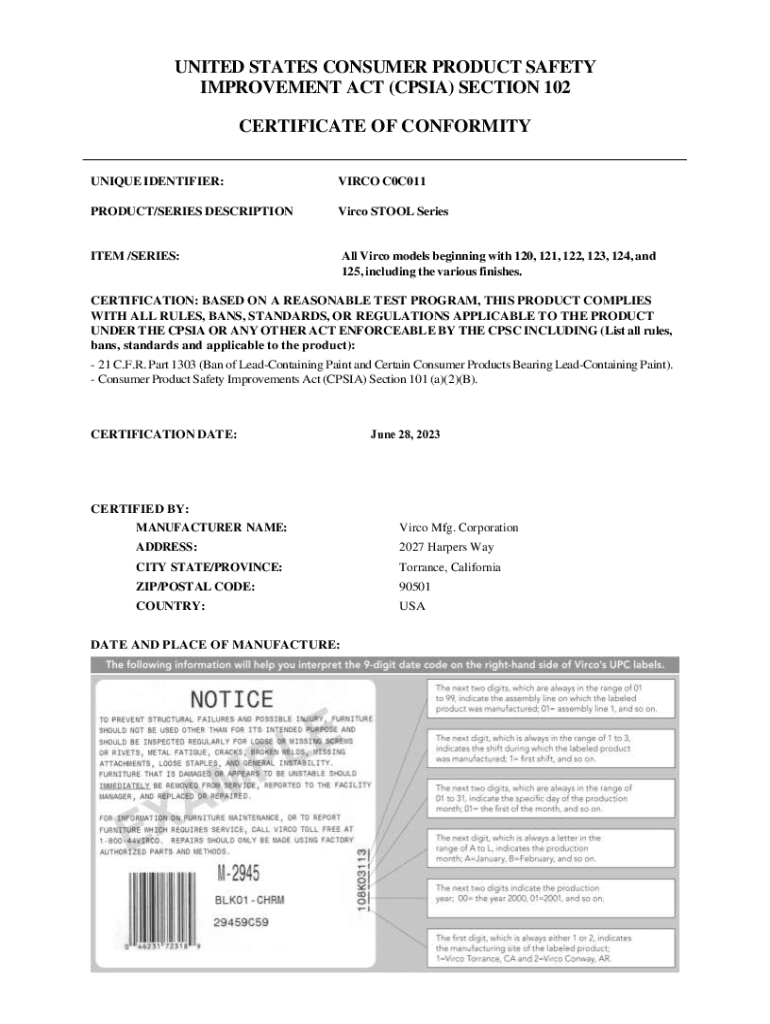 Fillable Online Virco STOOL Series Fax Email Print - pdfFiller