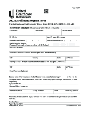 Fillable Online o UnitedHealthcare Dual Complete Choice Select (PPO D ...