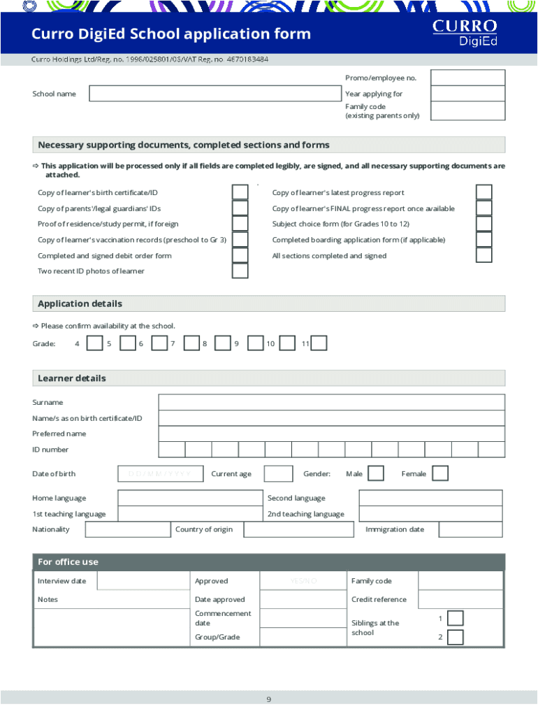 Fillable Online Join the CURRO family Fax Email Print - pdfFiller