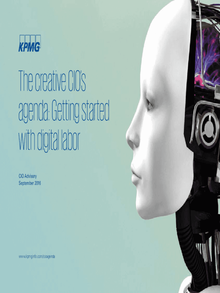 Fillable Online The creative CIOs agenda. KPMG thought leadership ...