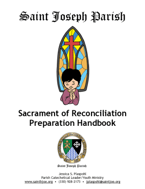Fillable Online First Reconciliation & First Communion Sacramental Preparation Fax Email Print ...