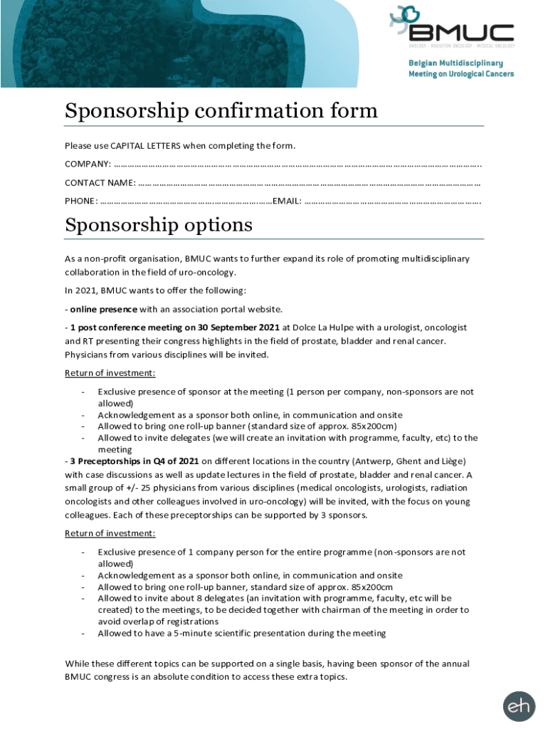 Fillable Online 5 Types of Sponsorship Letters and How to Write Them ...