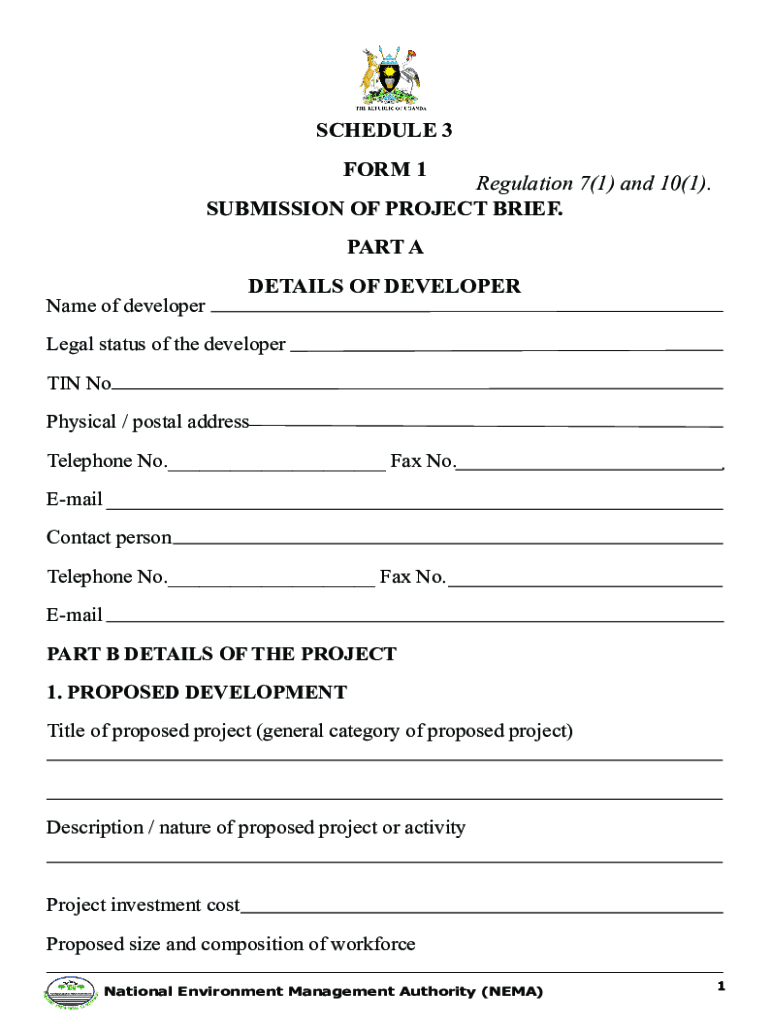 Fillable Online Top 10 Project Brief Templates With Samples and ...