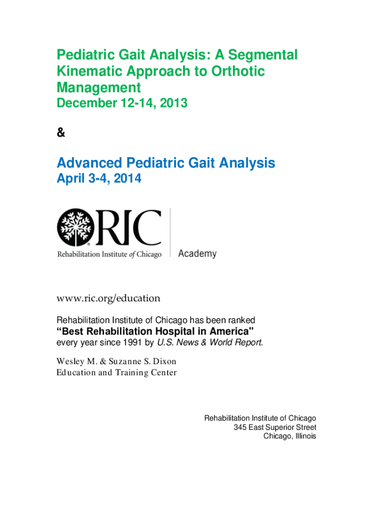 Fillable Online Efficacy of Clinical Gait Analysis: A Systematic Review ...