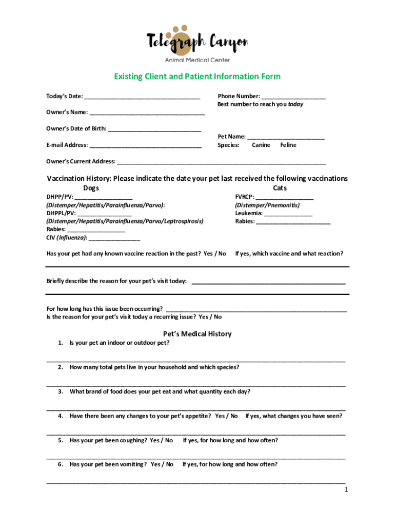Fillable Online New Client Request Form Fax Email Print - pdfFiller