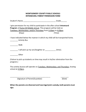 Fillable Online middle-school-parent-permission-form. ... Fax Email ...