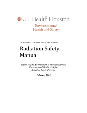 Fillable Online Radiation Safety Training - Radiation Safety - Safety ...