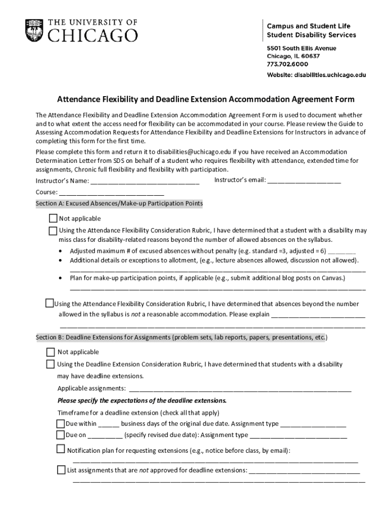 Fillable Online Attendance-and-Flexibility-Accommodation-Agreement ...