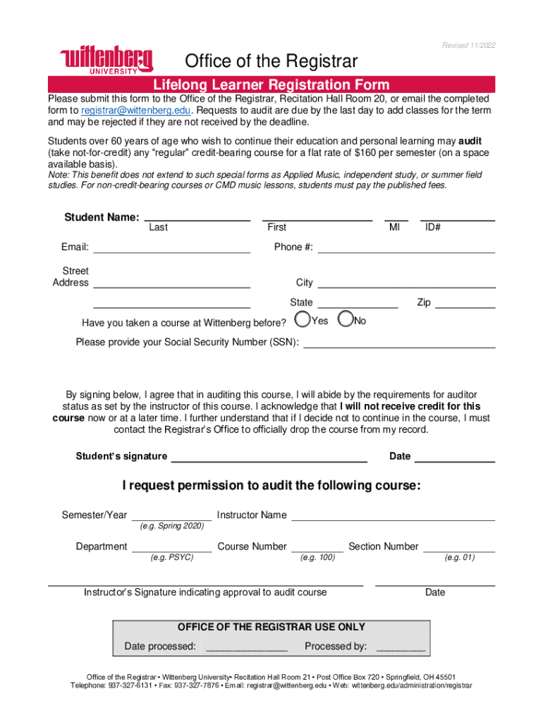 Fillable Online Office of the Registrar - Advisor Change Form Fax Email ...