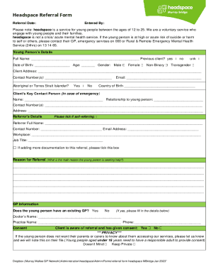 Fillable Online Service provider referral form Fax Email Print - pdfFiller