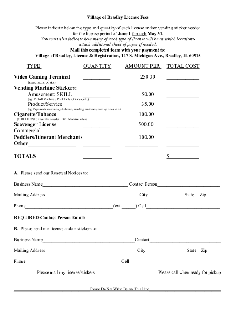 Fillable Online License Procedure Transient Vendors/Itinerant Merchants ...