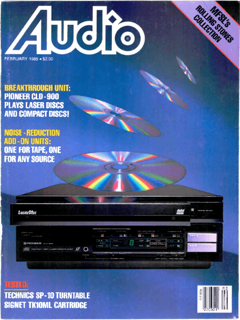 Fillable Online Pioneer CLD-909 was an early LD / CD player ... Fax ...