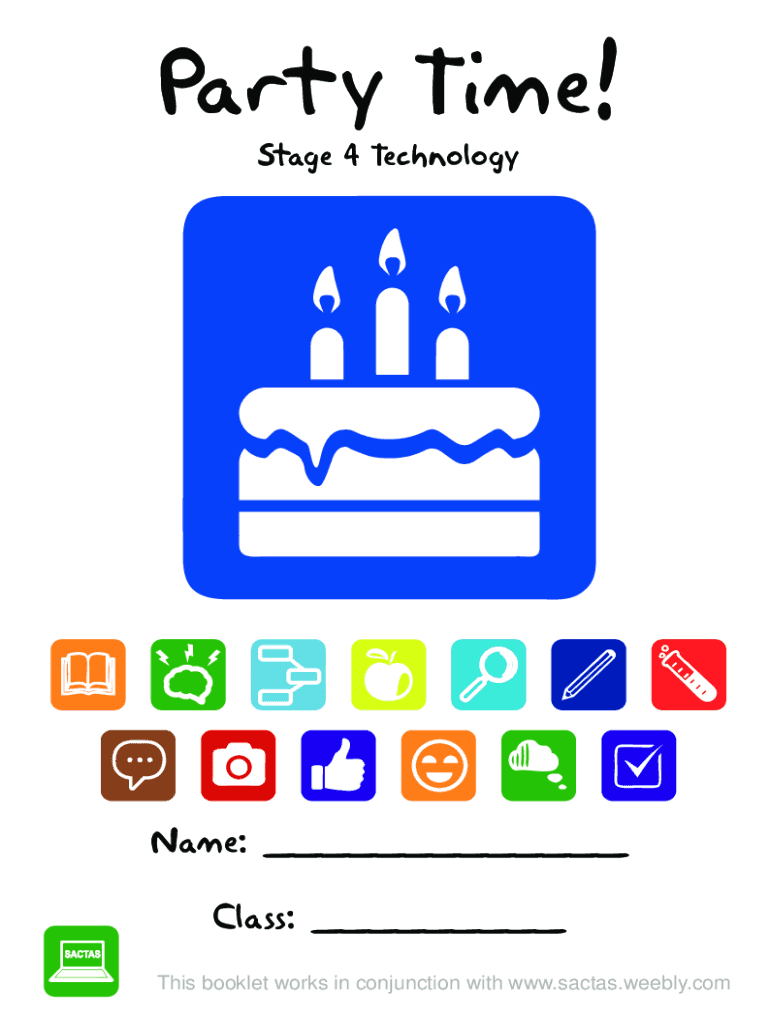 Fillable Online Party Time Unit booklet Fax Email Print - pdfFiller
