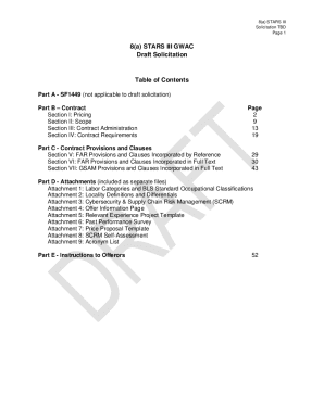 Fillable Online Alliant 3 GWAC Draft Request for Proposal Fax Email ...