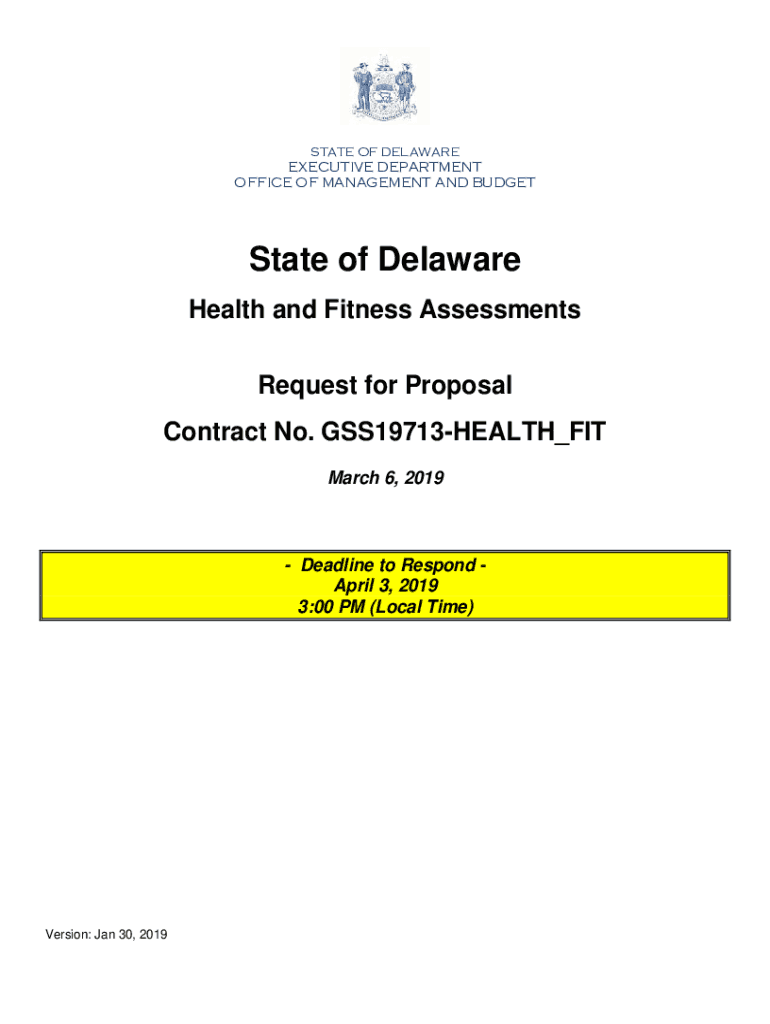 Fillable Online bidcondocs delaware State Contract Procurement Officer I - State of Delaware Fax ...