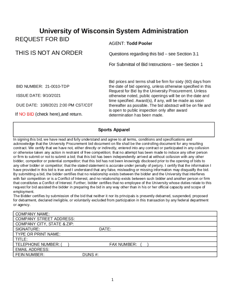 22-0006 Request for Bid package - VendorNet Doc Template | pdfFiller