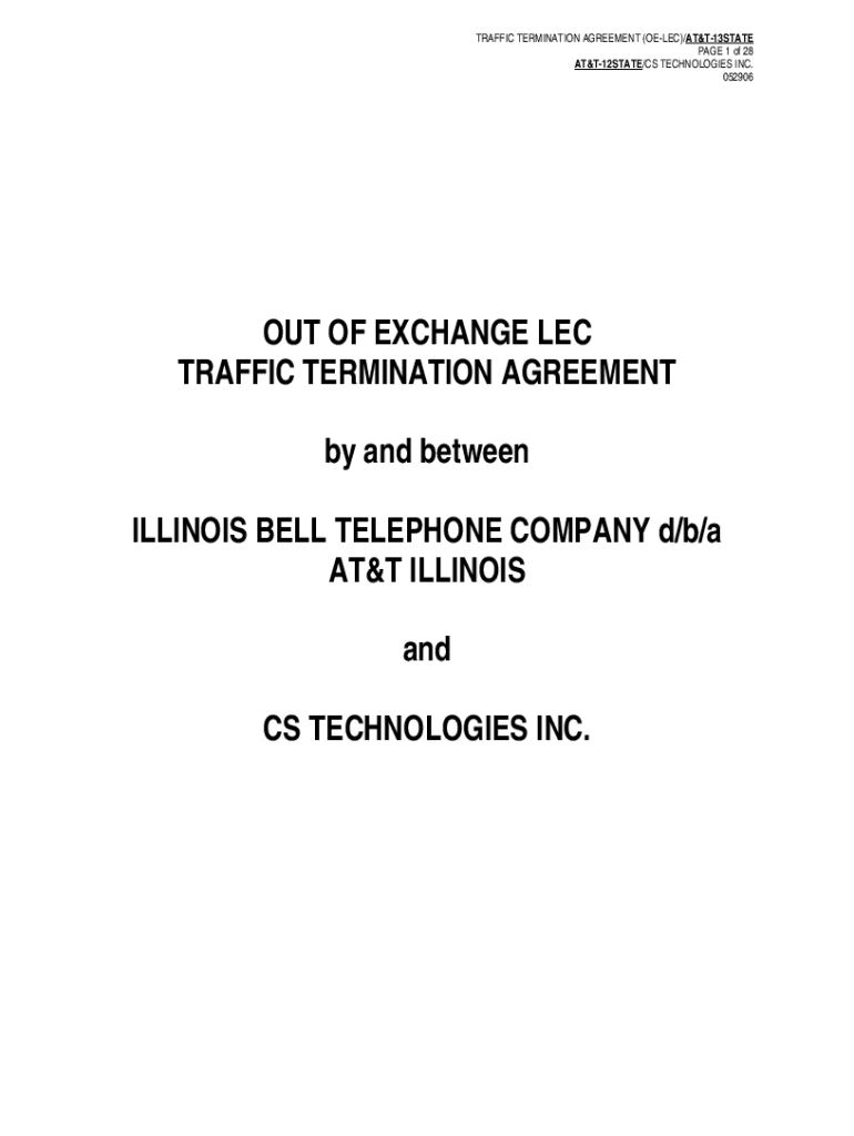 Fillable Online icc illinois Traffic Termination Sample Clauses Fax ...