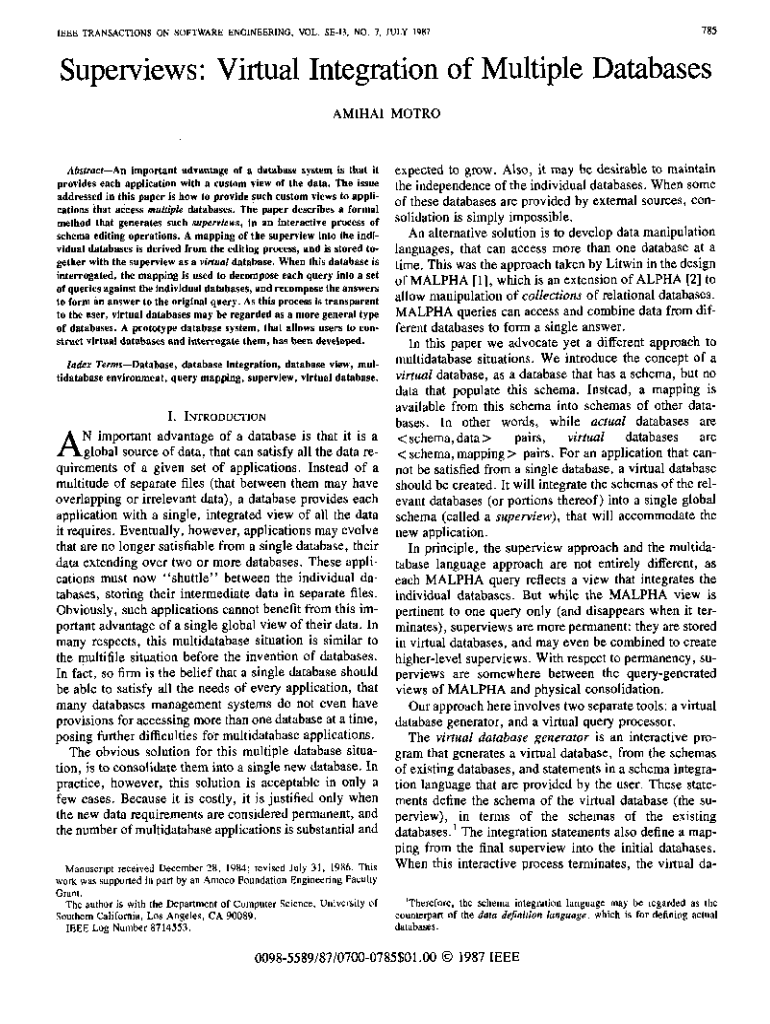 Fillable Online cs gmu Database Integration (Cloud & Hybrid ...