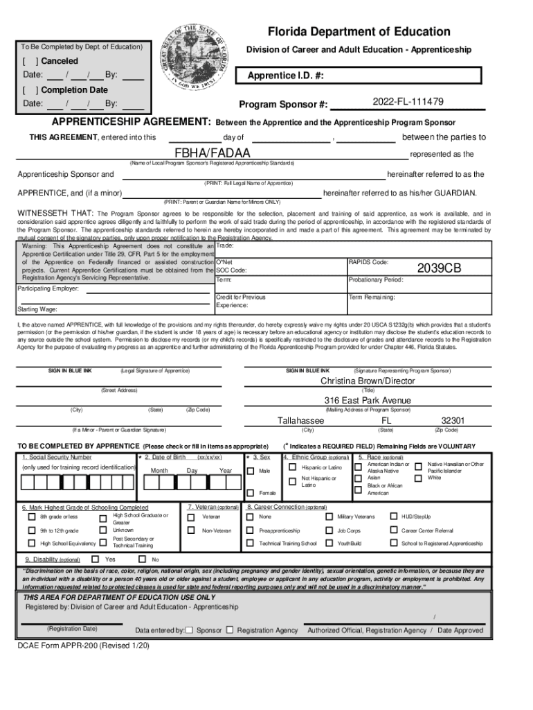 Fillable Online General Information Sheet on Registered Apprenticeship Fax Email Print - pdfFiller