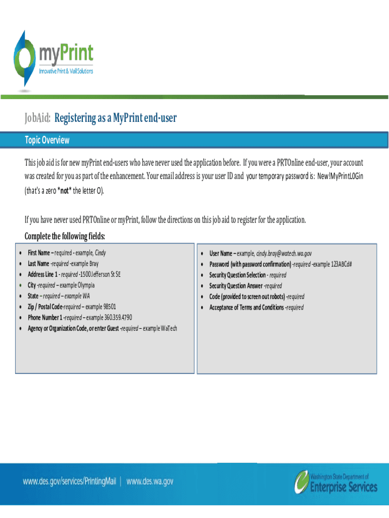 Fillable Online des wa The Guide to Create Great Job Aids Fax Email Print - pdfFiller