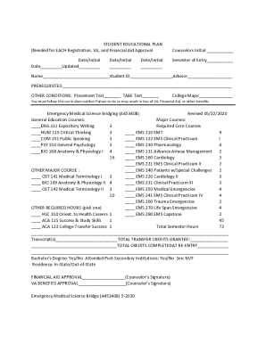 Fillable Online student educational plan Fax Email Print - pdfFiller