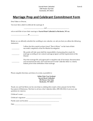 Fillable Online Forms and Permissions for Marriage Prep Fax Email Print ...