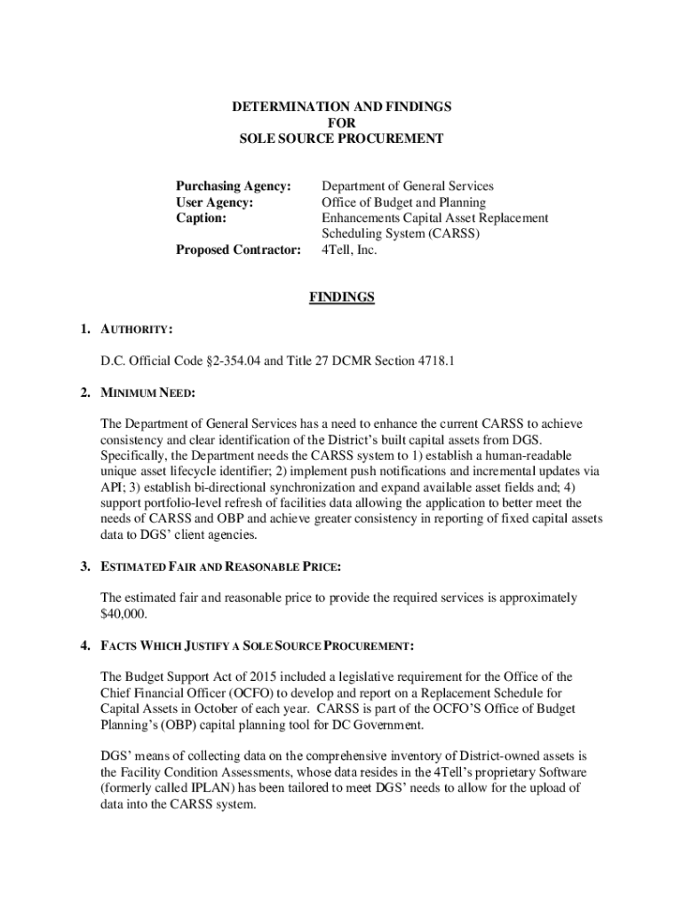 Fillable Online dgs dc State Procurement and Leasing Fax Email Print ...